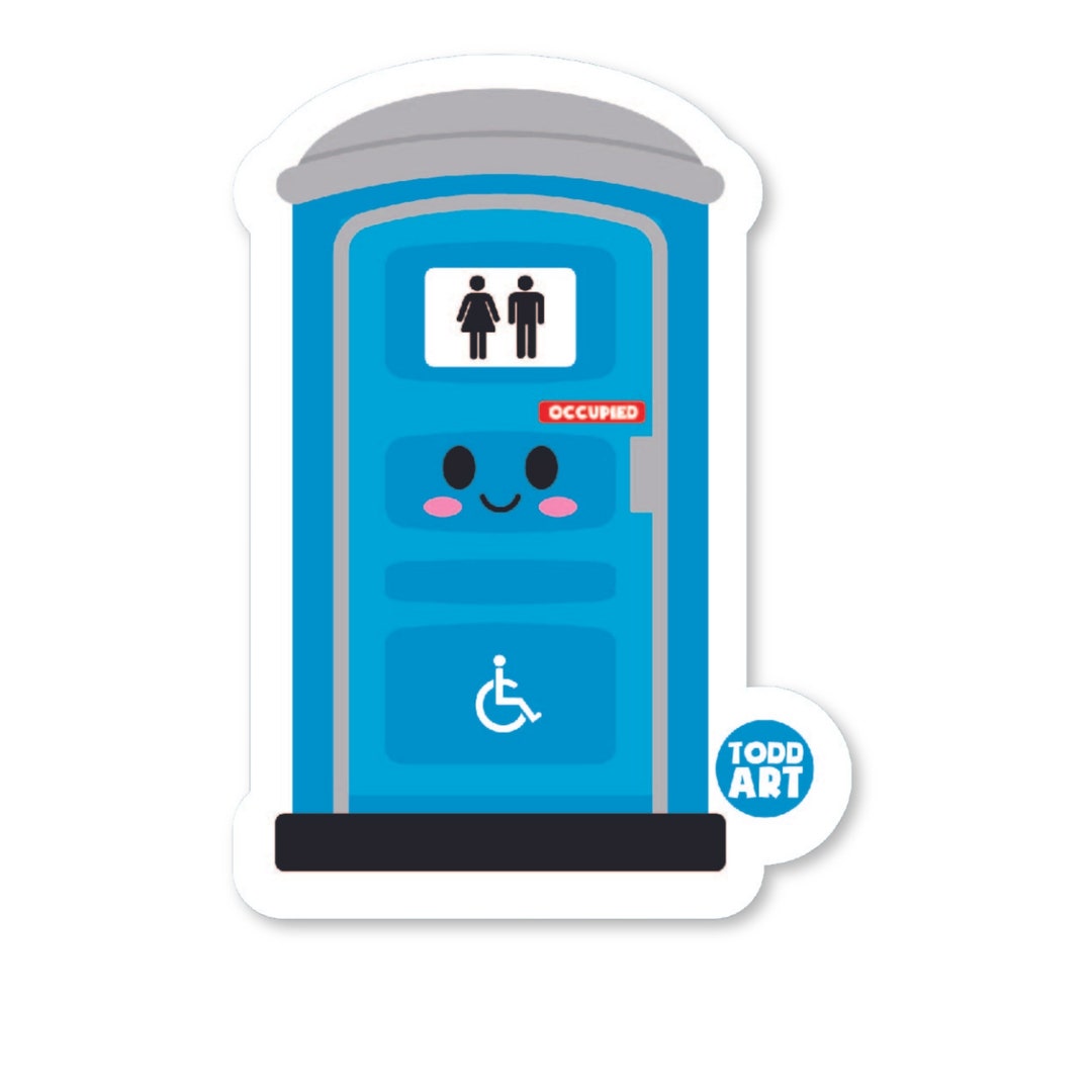 Porta Potty Sticker: 3" Waterproof Vinyl Decal - Etsy