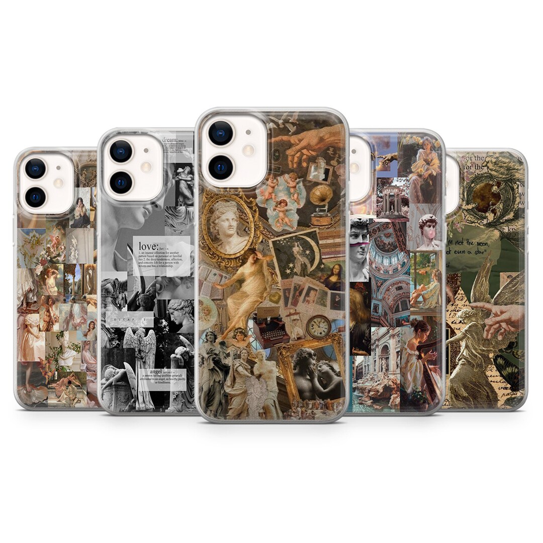 Renaissance Collage Phone Case Aesthetic Art Cover for iPhone 16, 15 ...