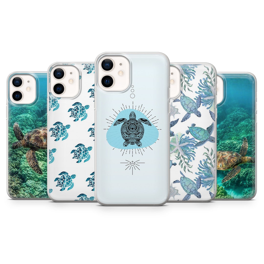 Sea Turtle Phone Case Animal Cover for iPhone 16, 15, 14, 13 12 11 Pro ...