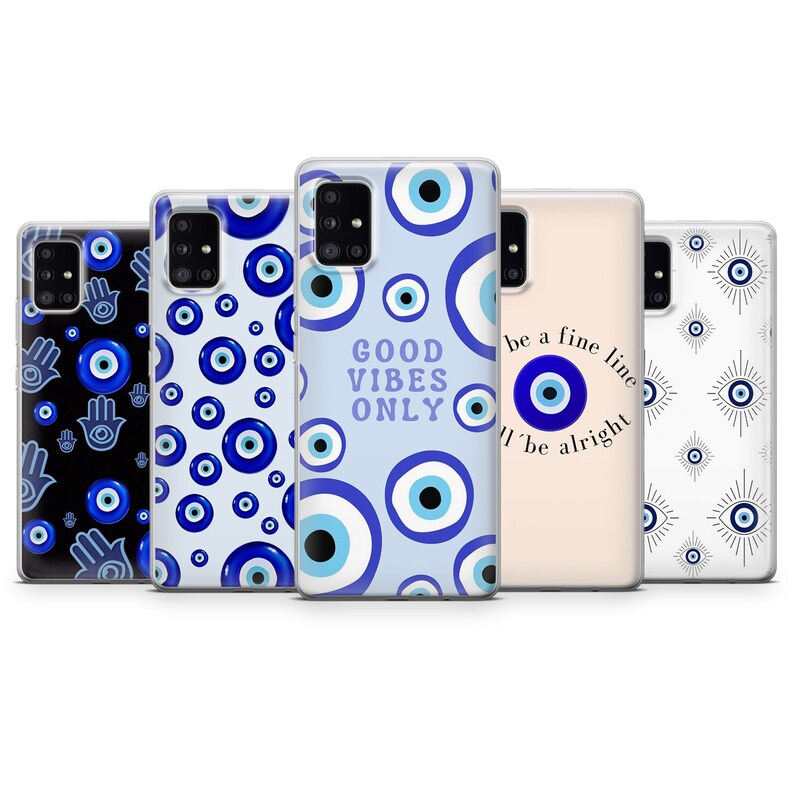 Blue Evil Eye Phone Case Trippy Cover for Iphone 14 13 12 11 - Etsy