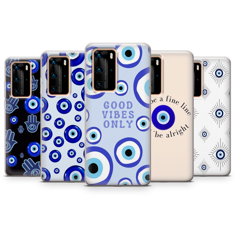 Blue Evil Eye Phone Case Trippy Cover for Iphone 14 13 12 11 - Etsy