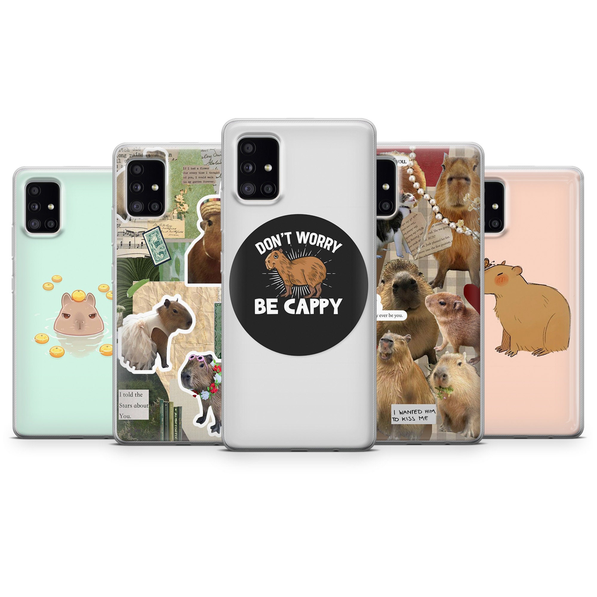 Cute Capybara Phone Case Animal Collagecover for iPhone 16,15,14, 13 12 ...