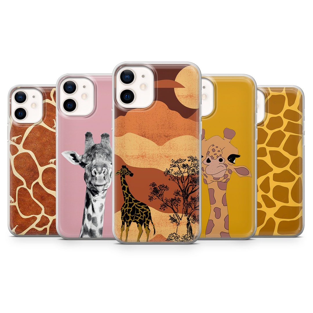 Giraffe Phone Case Safari Art Cover for iPhone 15, 14, 13 12 11 Pro, XR ...