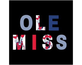 Ole Miss 20oz Tumbler Template - Etsy