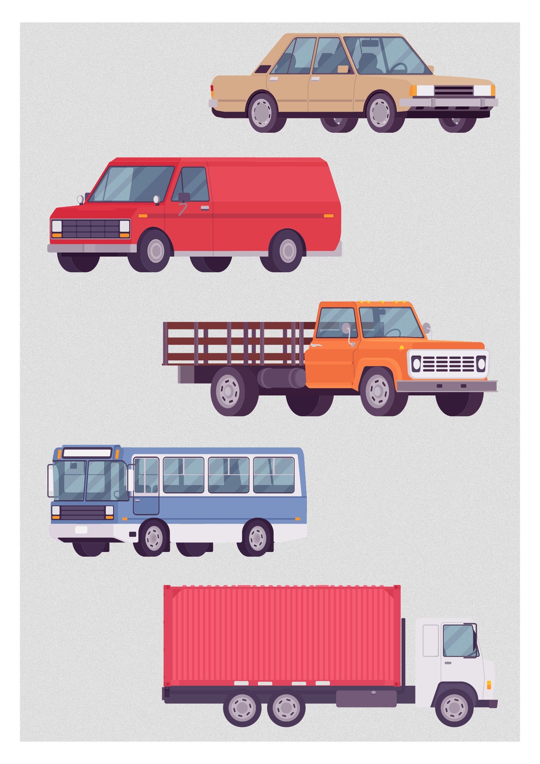 Vehicle Poster - Etsy