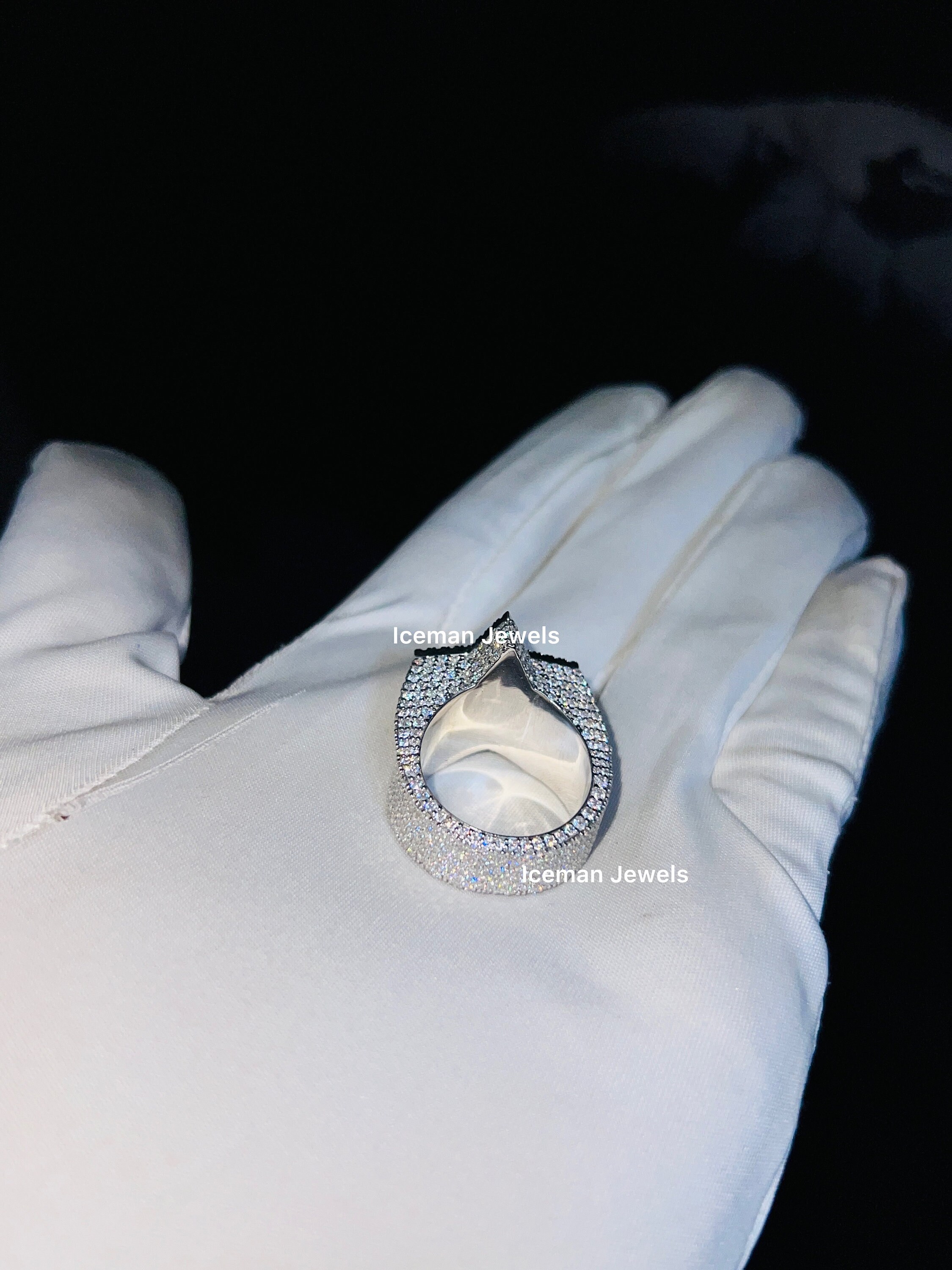 14K Gold Custom Star Champion Ring, Customized Iced Out Baguette ...