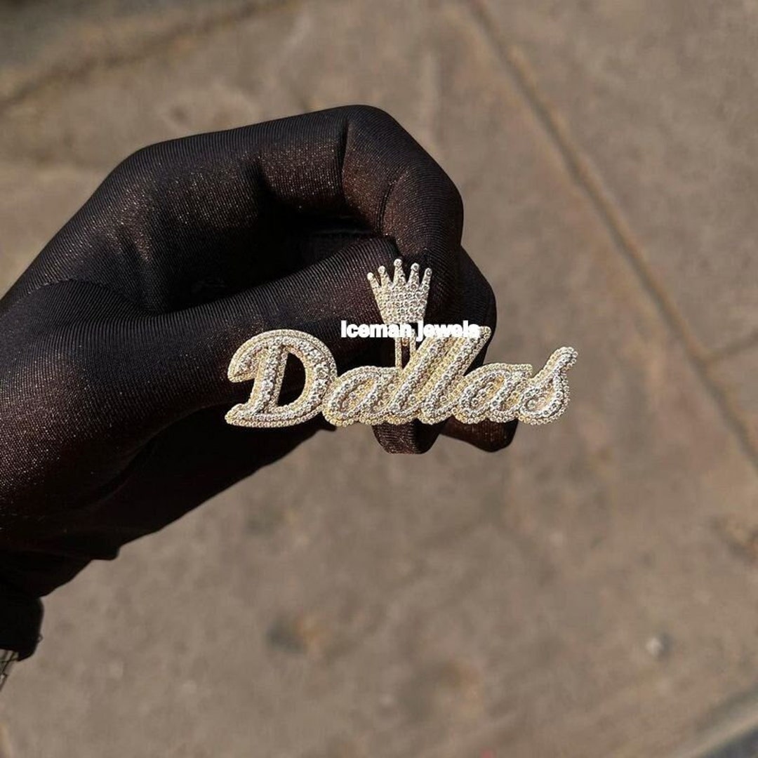 Custom Moissanite Letter Pendant, Men's Custom Pendant, Custom ...