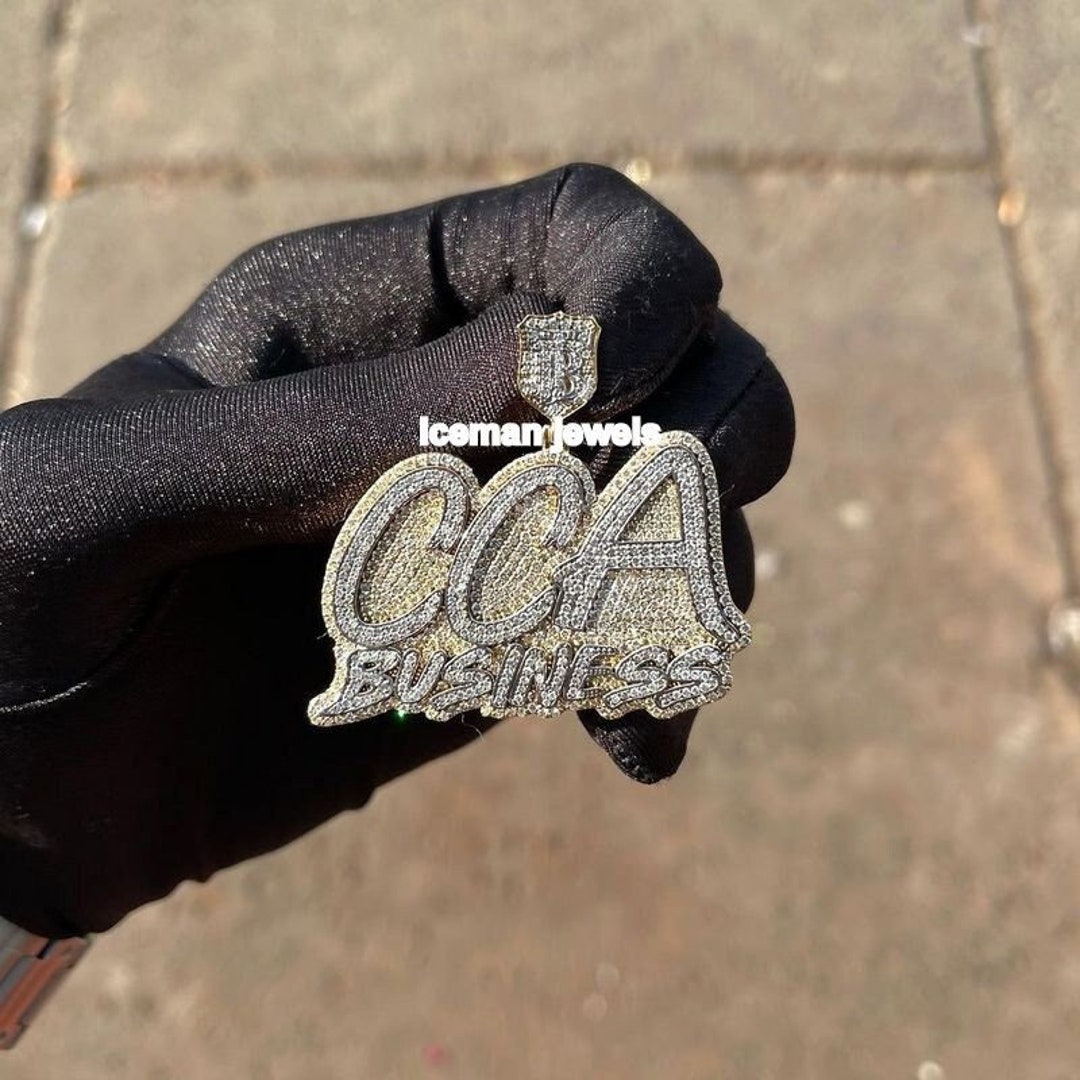 Custom VVS Moissanite Pendant , Men's Icedout Pendant, Custom ...