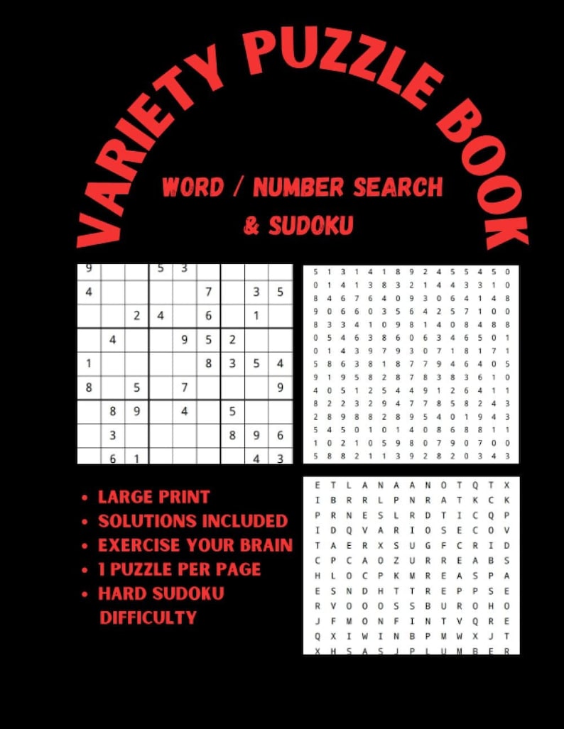 The Ultimate Puzzle Collection: Sudoku, Word Search, and Number Search ...