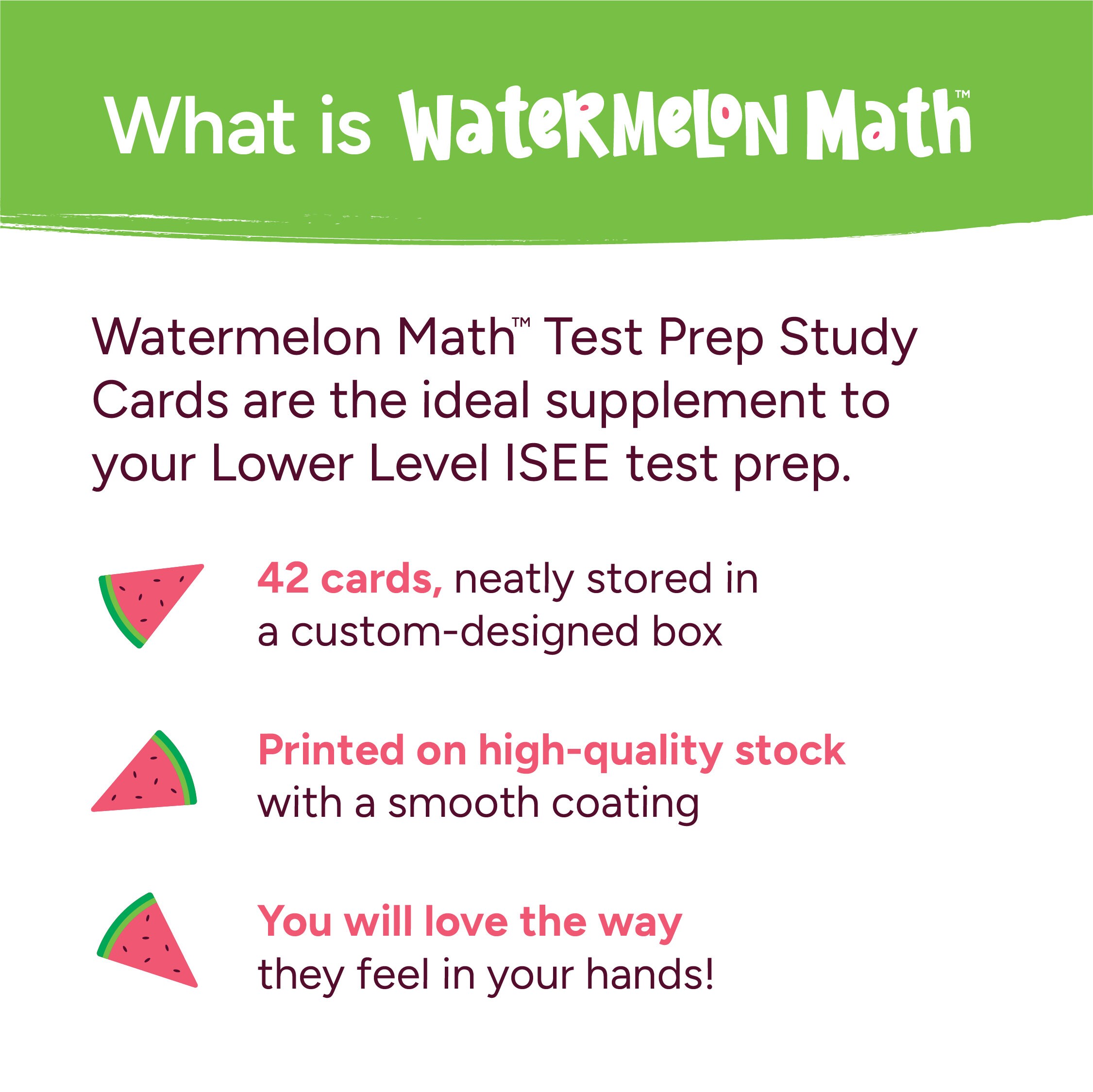 Watermelon Math: Surprisingly Sweet Test Prep Study Cards - Etsy