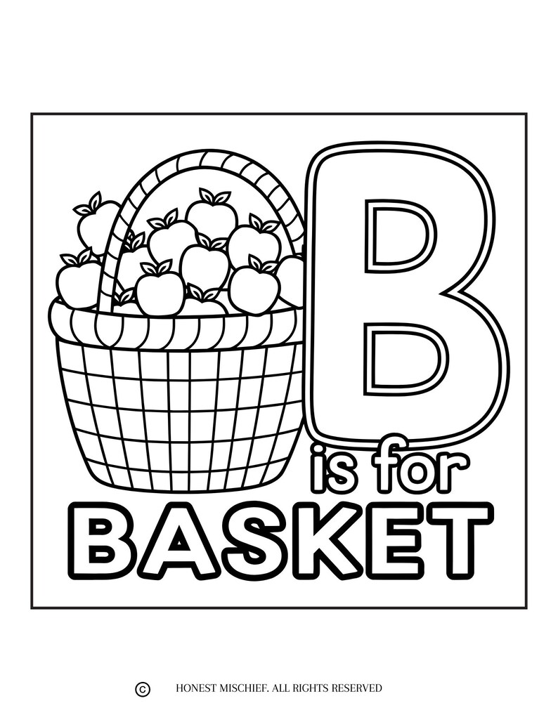 Fall Alphabet Coloring Book, 26 Coloring Pages, Printable - Etsy