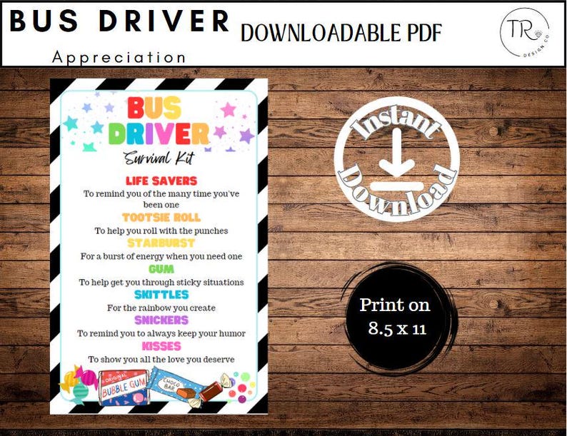 Bus Driver Survival Kit - Etsy