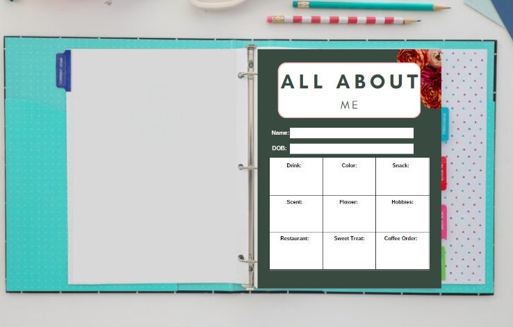 My Favorite Things Binder - Etsy