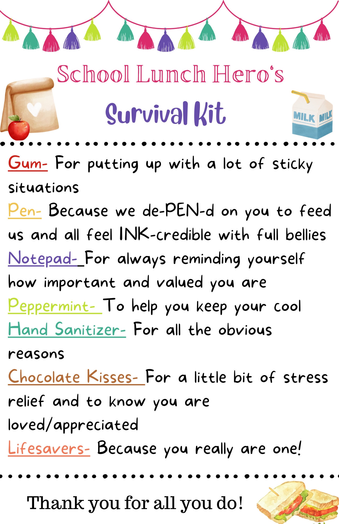 School Lunch Hero - Etsy