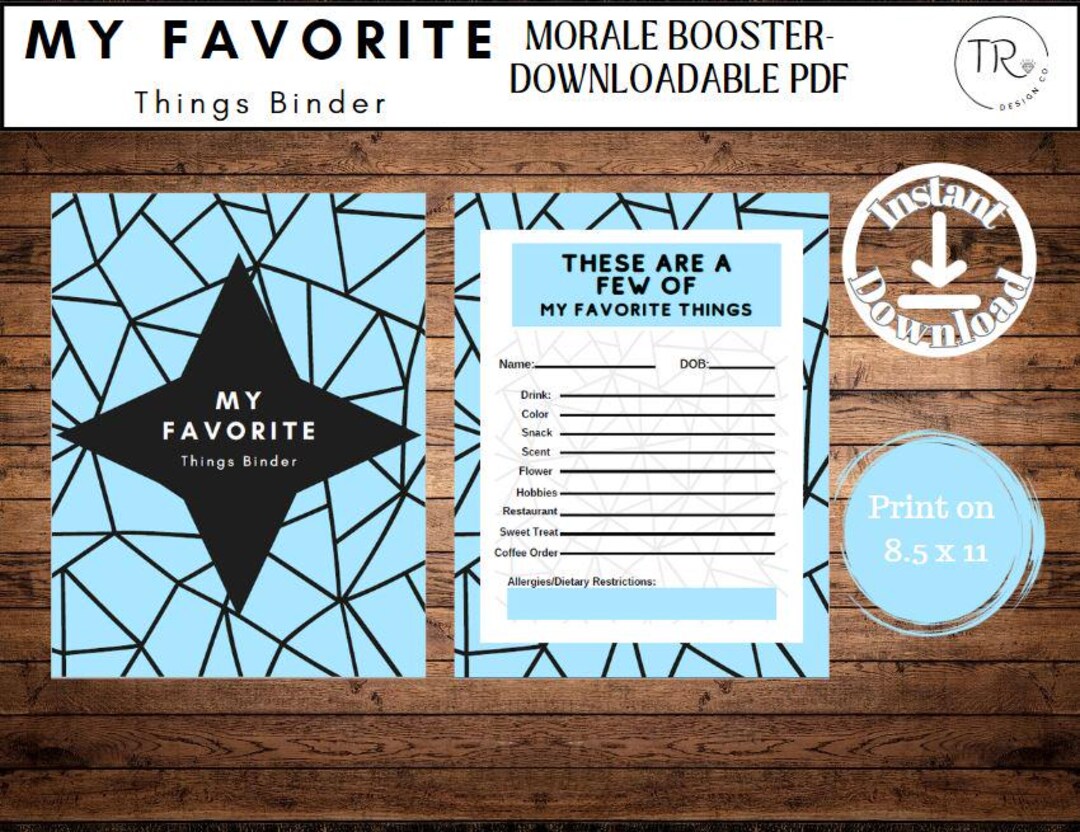 Favorite Things Survy - Etsy