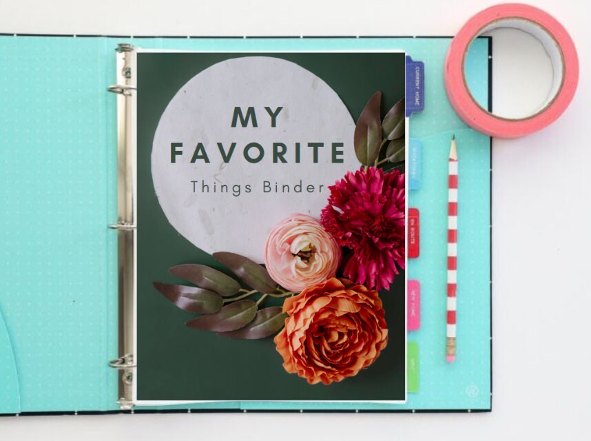 My Favorite Things Binder - Etsy