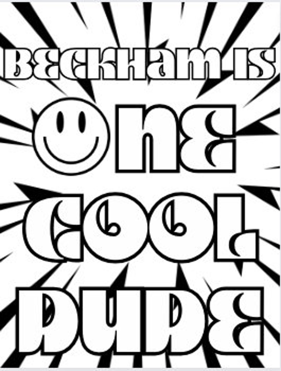 One Cool Dude Color Pages - Etsy