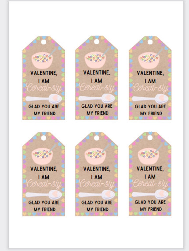 I Am Cereal-sly Glad You're My Friend - Etsy