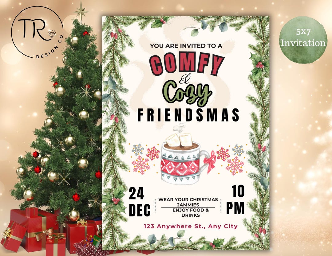 Friendsmas Invitation - Etsy