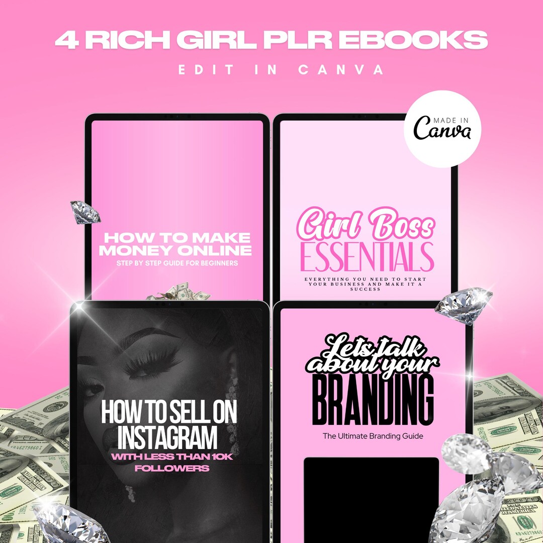 4 PLR Ebooks, Girl Boss Bundle, MRR Included, Done for You Ebook ...