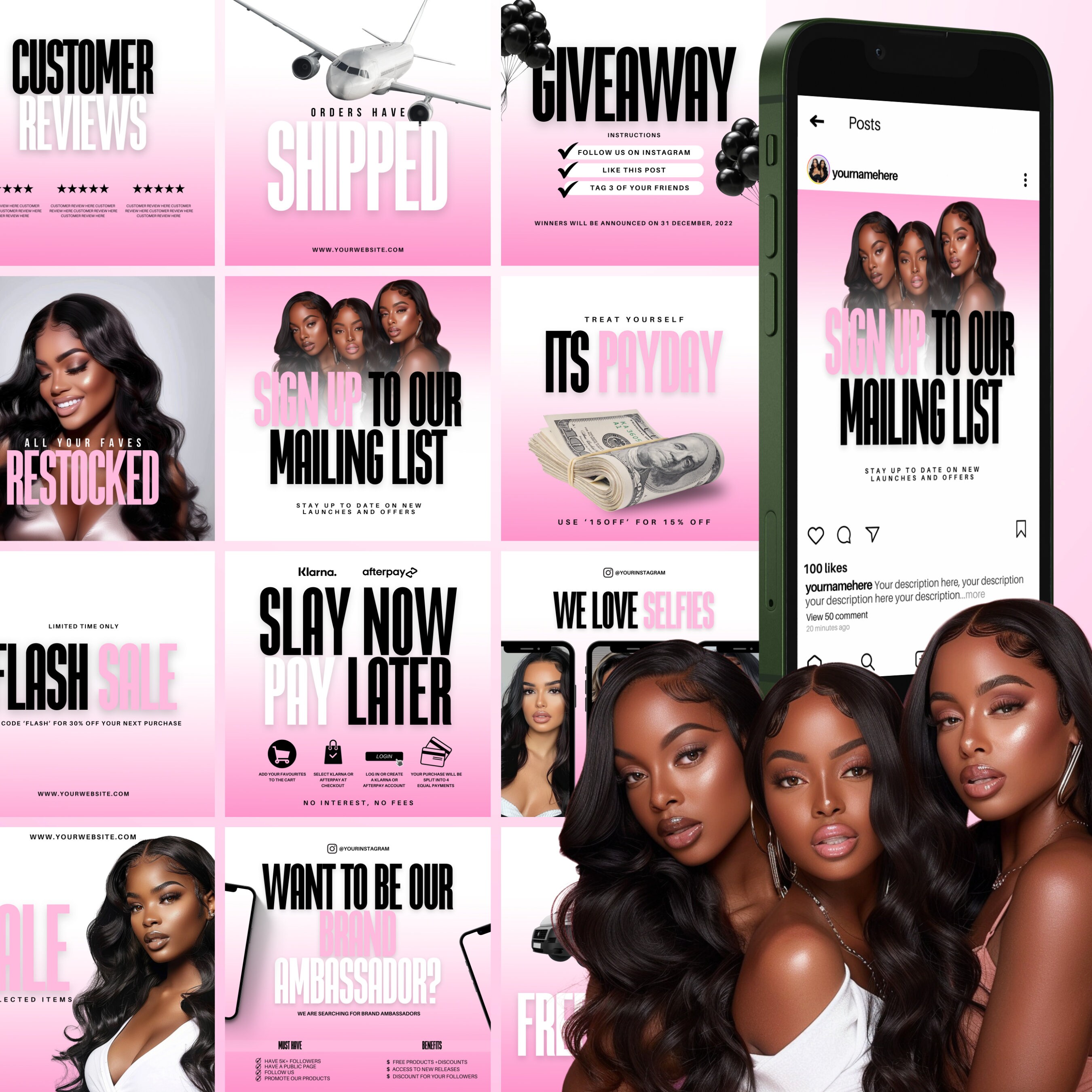 14 Social Media Templates, Digital Marketing, Social Media Canva ...