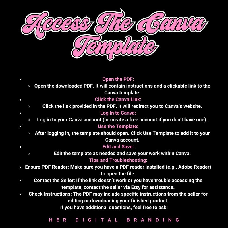 Mailing List| Editable Template DIY Flyer Social Media Canva Client ...