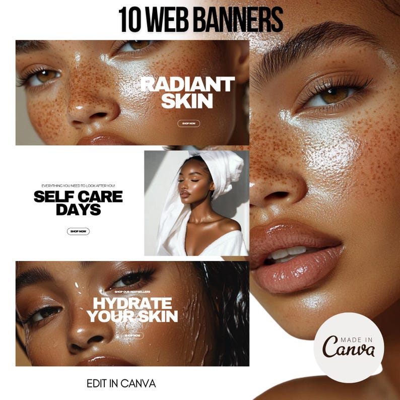 10 Skin Care Banners, Skincare Website Template, Branding Template ...