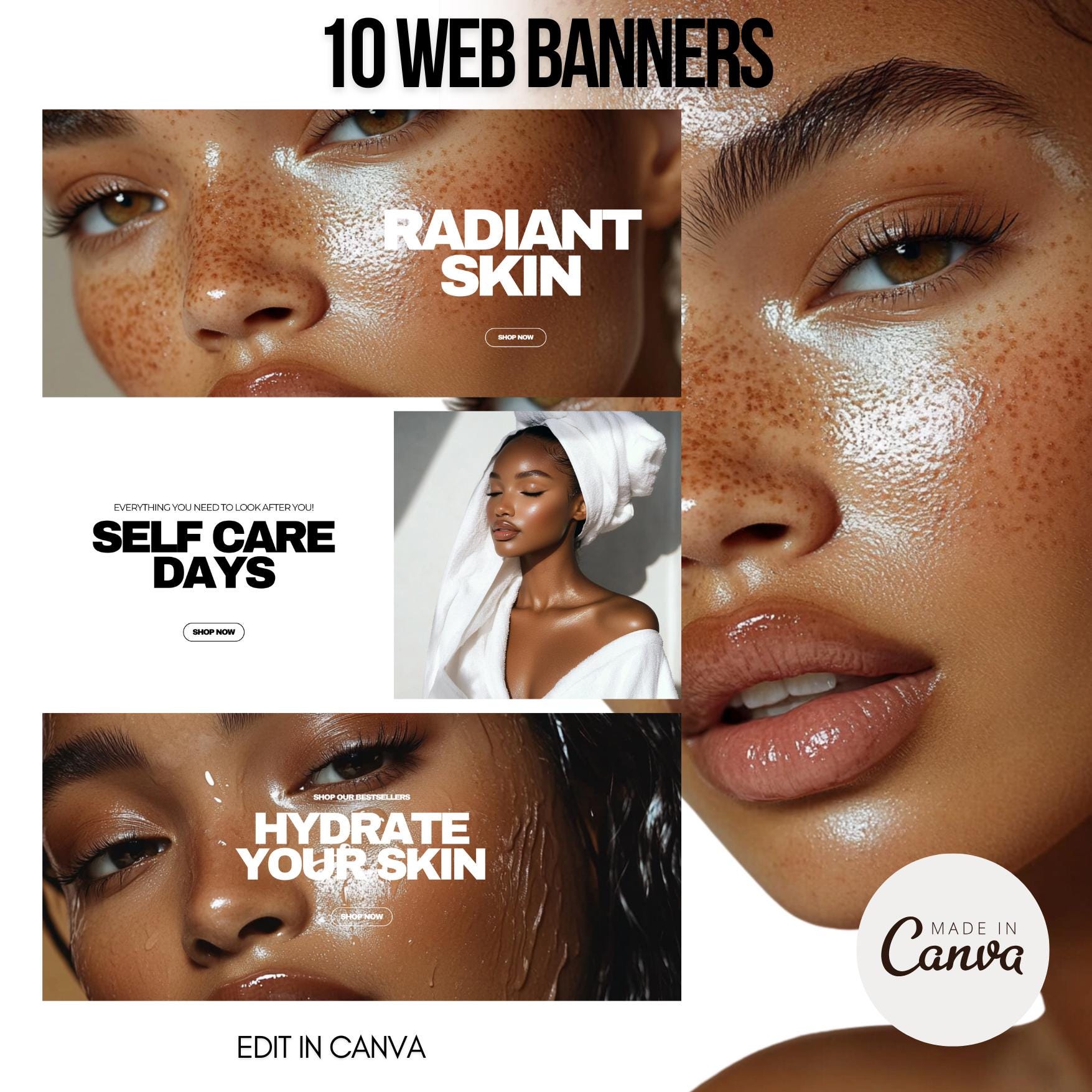 10 Skin Care Banners, Skincare Website Template, Branding Template ...