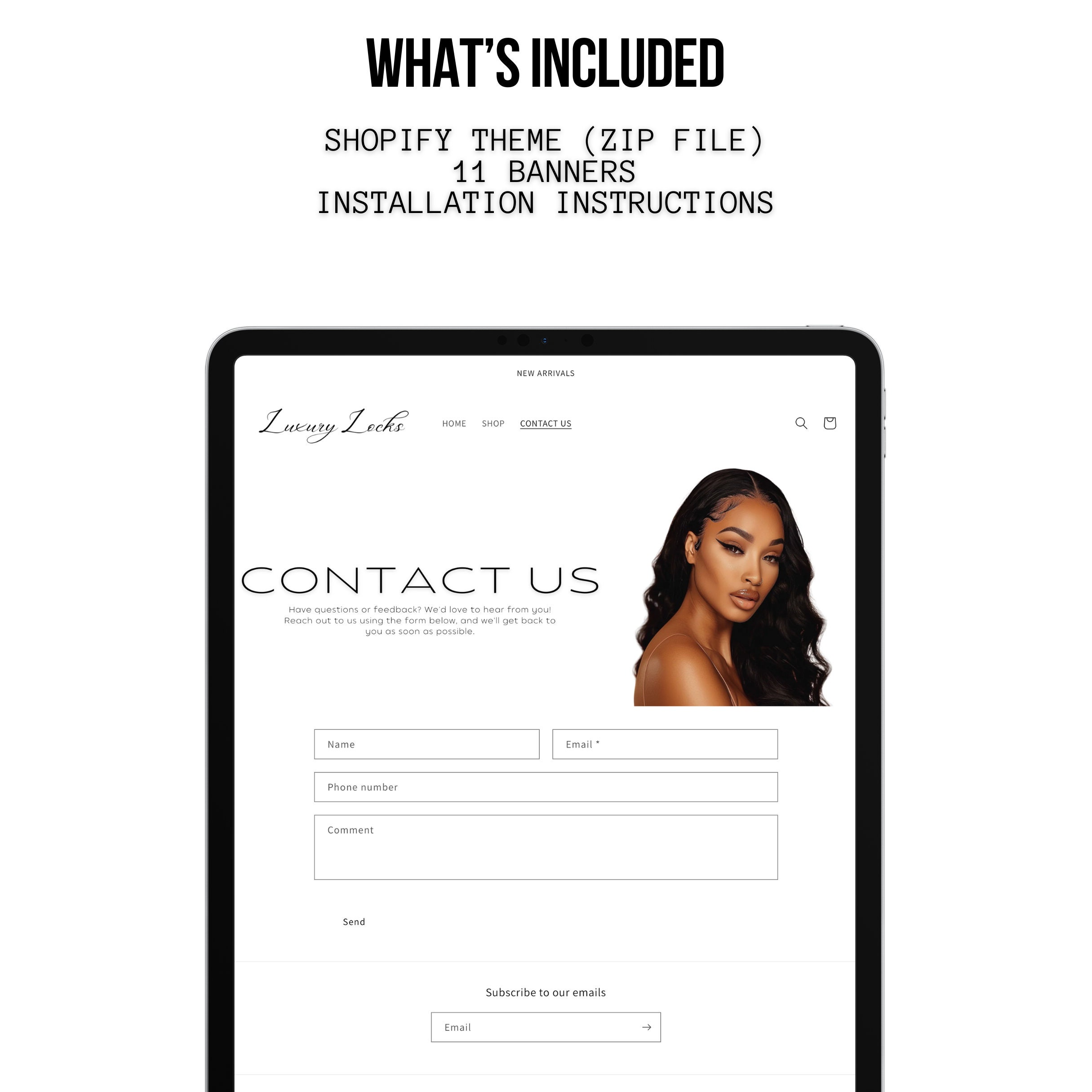 Luxury Hair Website Design, Hair Website Template, Hair Branding ...