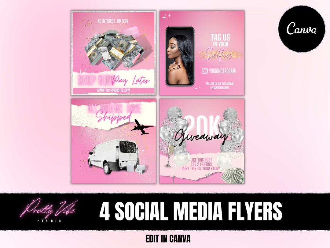 Social Media Flyerdiy Template Designe-flyer Bundle Canva Template ...