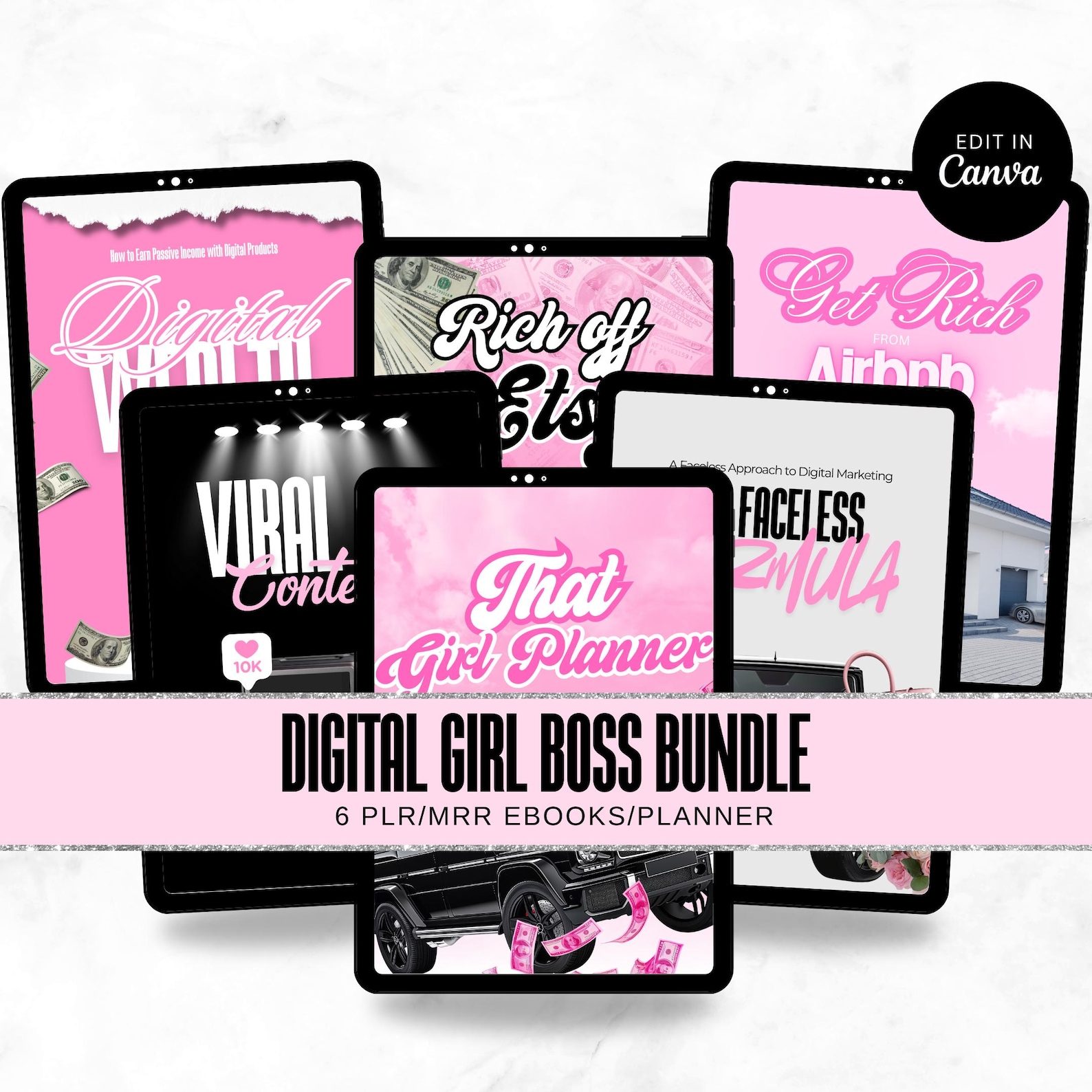 Digital Girl Boss Bundle, MRR Included, Done for You Ebook Template ...
