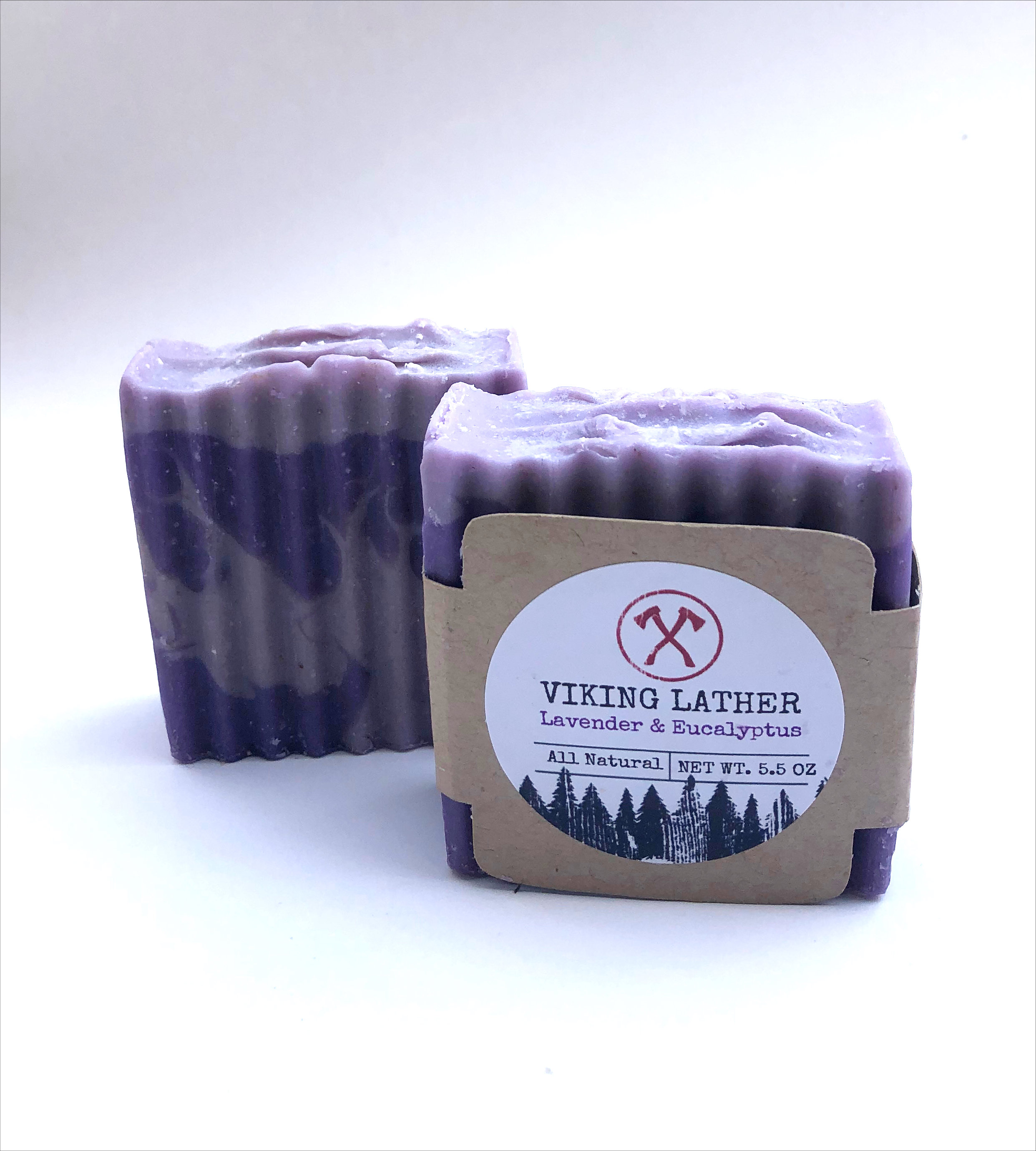 Viking Lather: Lavender & Eucalyptus - All Natural Bar Soap - Pure ...