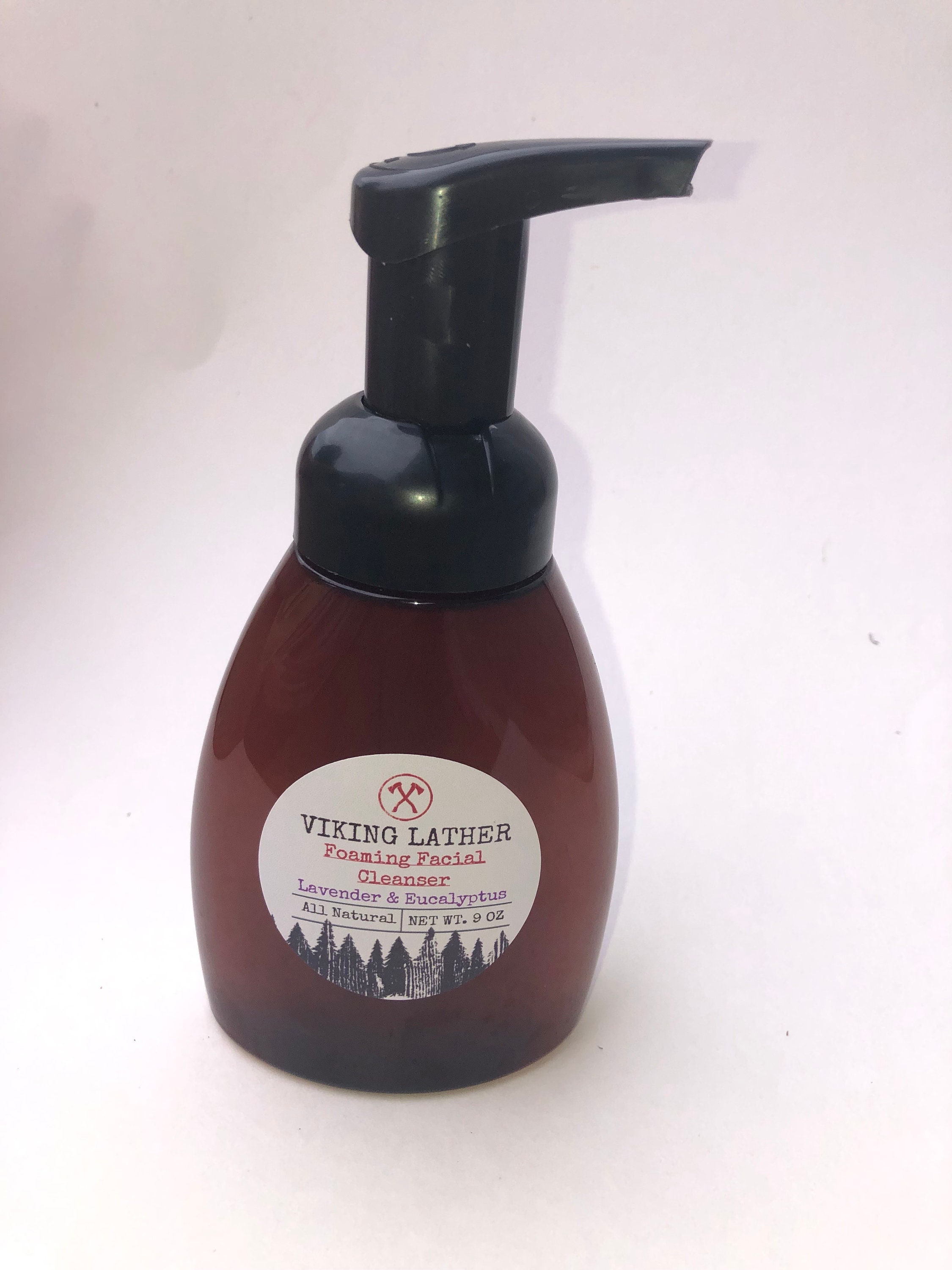 Viking Lather: Foaming Facial Cleanser- Lavender & Eucalyptus - Etsy