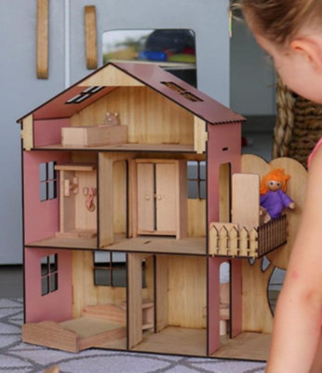 Bethany Doll House Laser Cut Digital File Lbrn, Cdr, Svg, Ai - Etsy