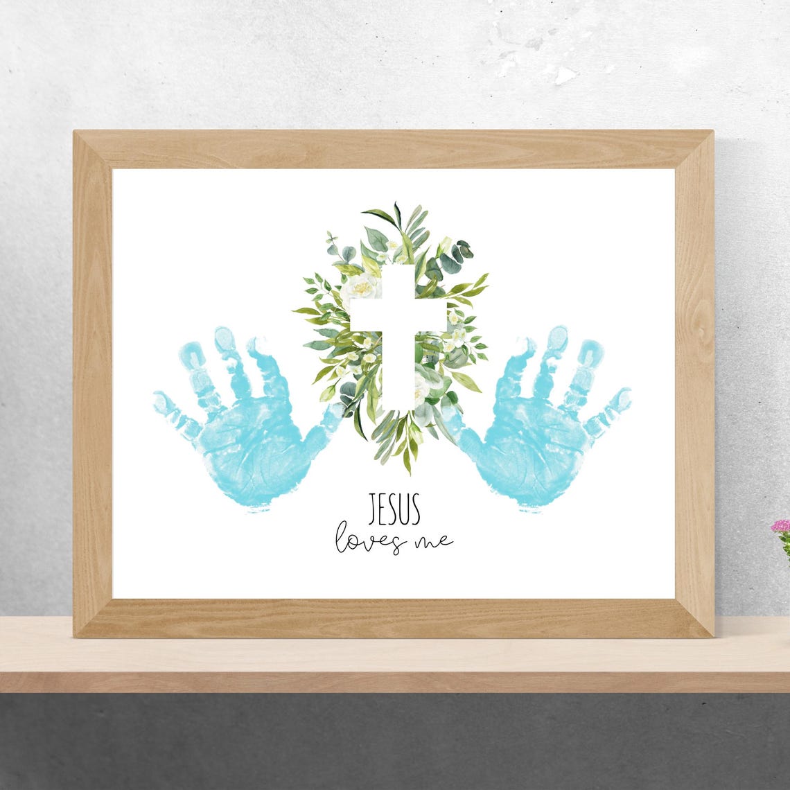 Jesus Loves Me Handprint Craft, Sunday School Christian Handprint Craft ...