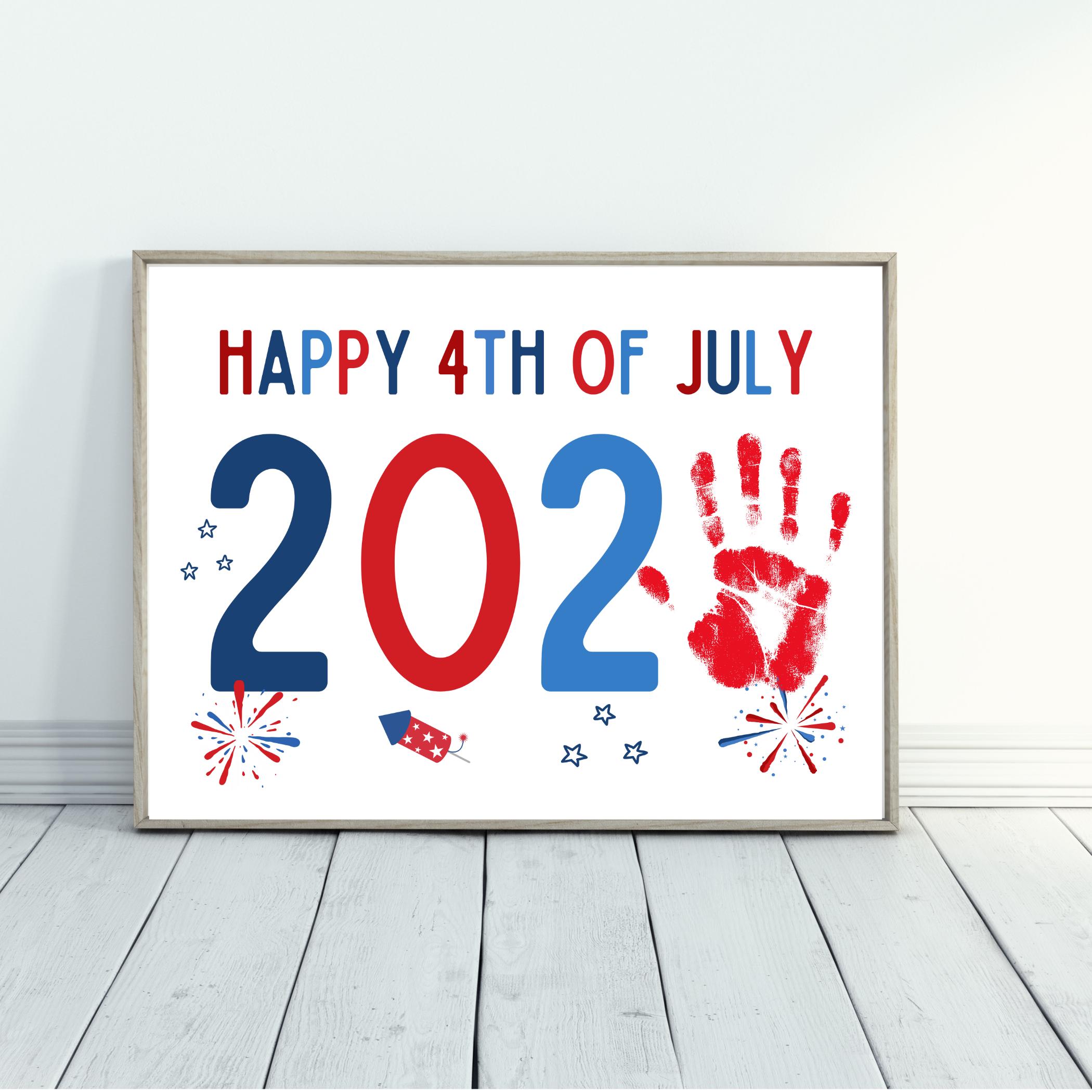 Fourth of July Handprint Art Craft Bundle, Patriotic July 4 Toddler ...