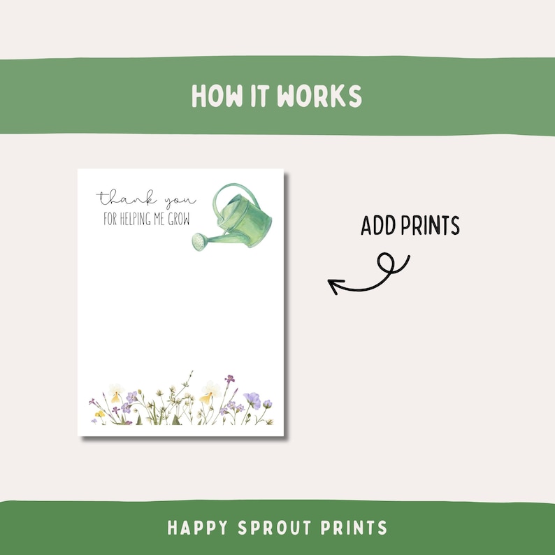 Floral Teacher Appreciation Handprint Keepsake Art, Thank You for ...
