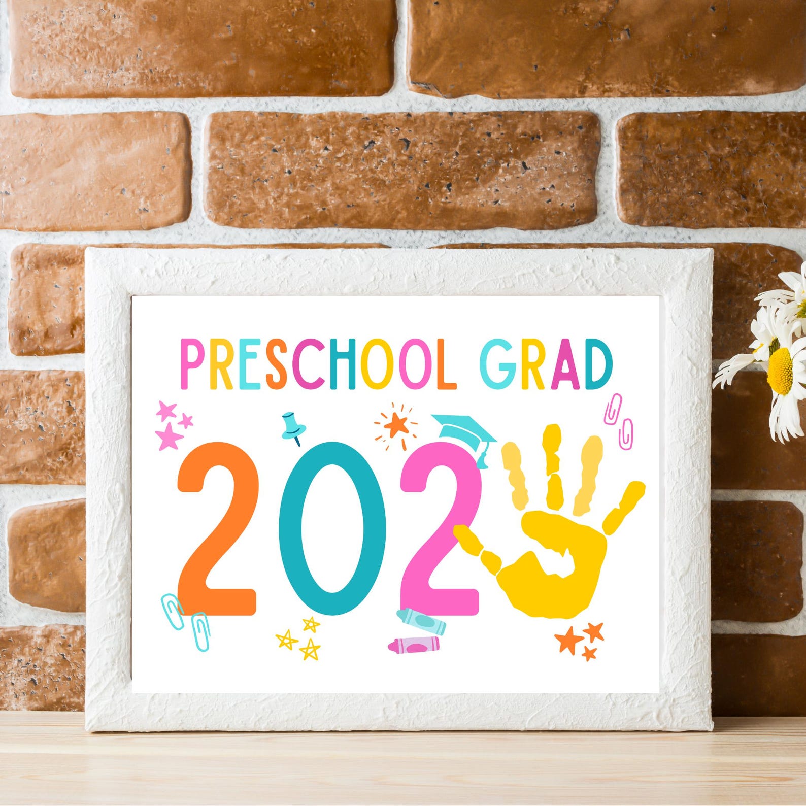 Pre K Graduation Handprint Art, 2025 Preschool Graduation Handprint ...
