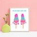 Popsicle Fathers Day Handprint Art, One Cool Pop Baby Footprint Art ...