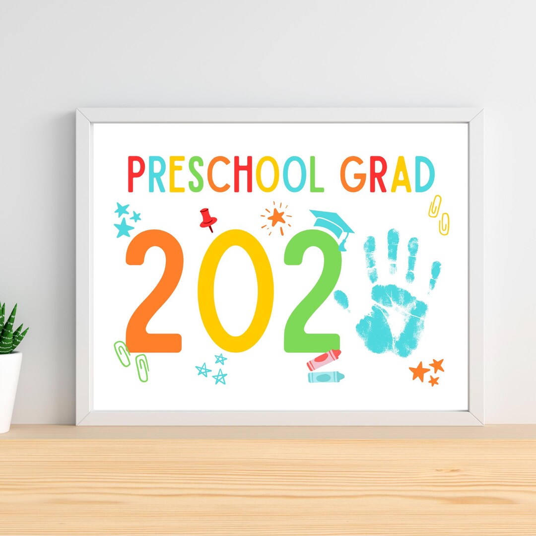 2025 Pre K Graduation Handprint Art, Preschool Graduation Handprint ...