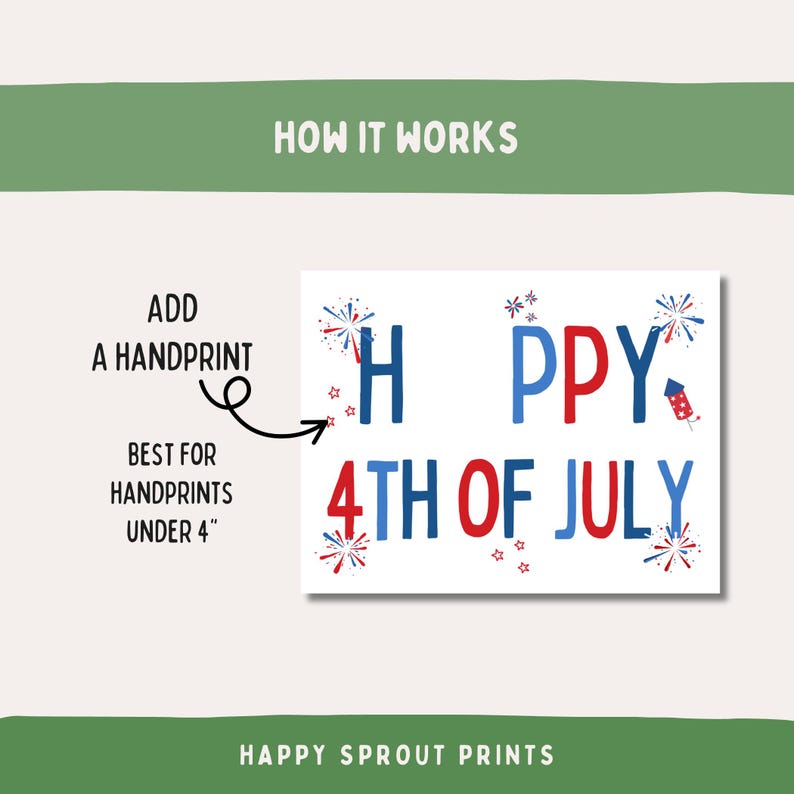 Fourth of July Handprint Art Craft Bundle, Patriotic July 4 Toddler ...