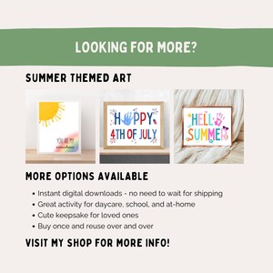 Hello Summer 2025 Handprint Art Craft, Cute Summer Toddler Craft ...