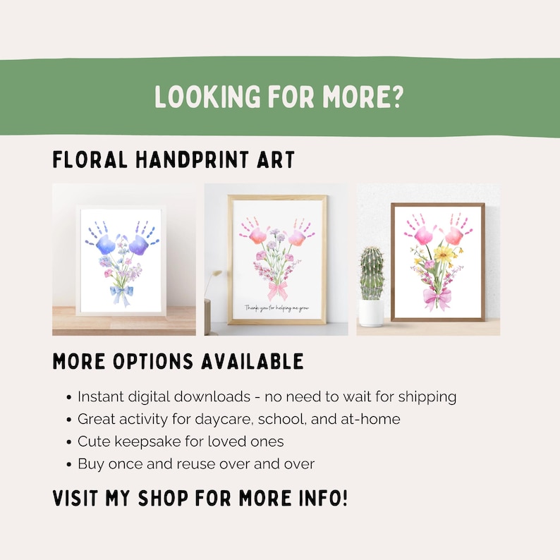 Get Well Soon Flower Bouquet Handprint Art Craft DIY, Well Wishes ...