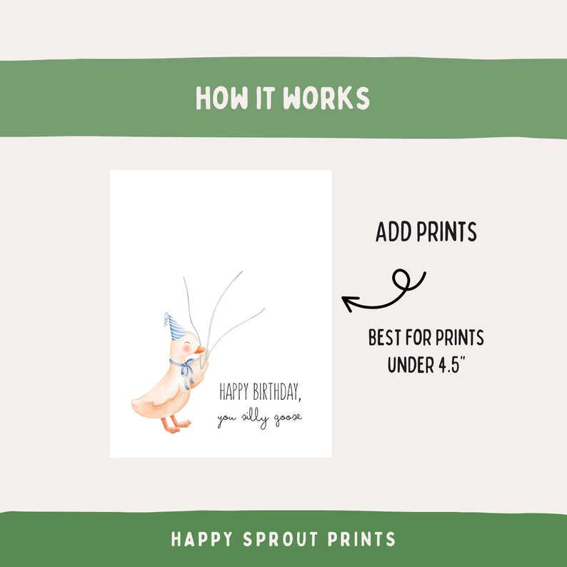 Silly Goose Handprint Art Craft DIY, Happy Birthday Balloon Handprint ...