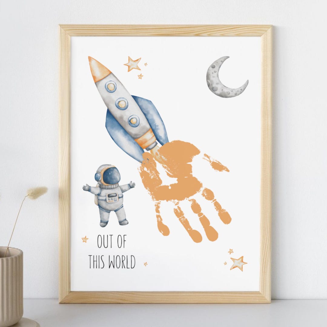 Out of This World Handprint Craft, Outer Space Rocket Handprint ...