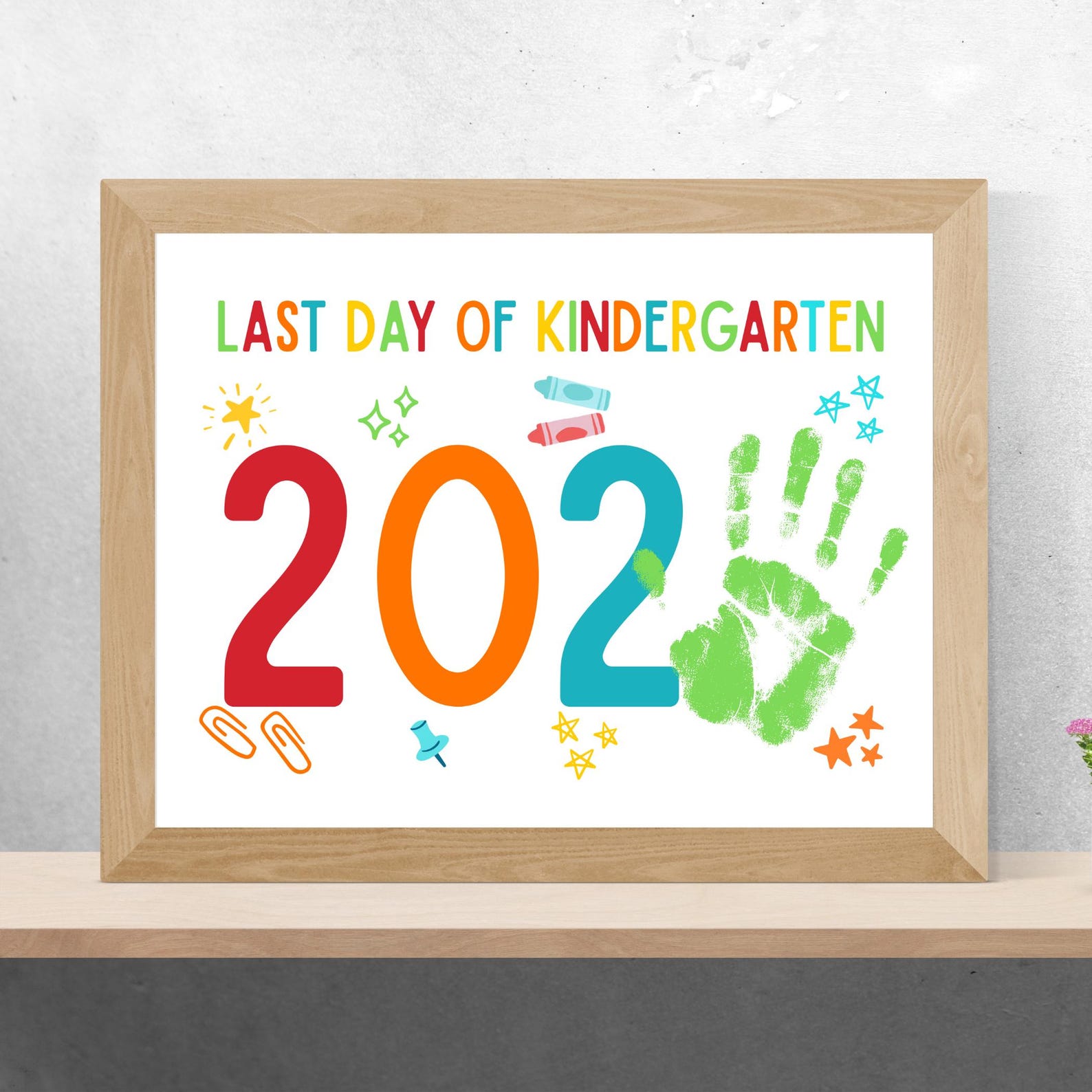 Last Day of Kindergarten 2025 Handprint Art Craft, Kindergarten ...