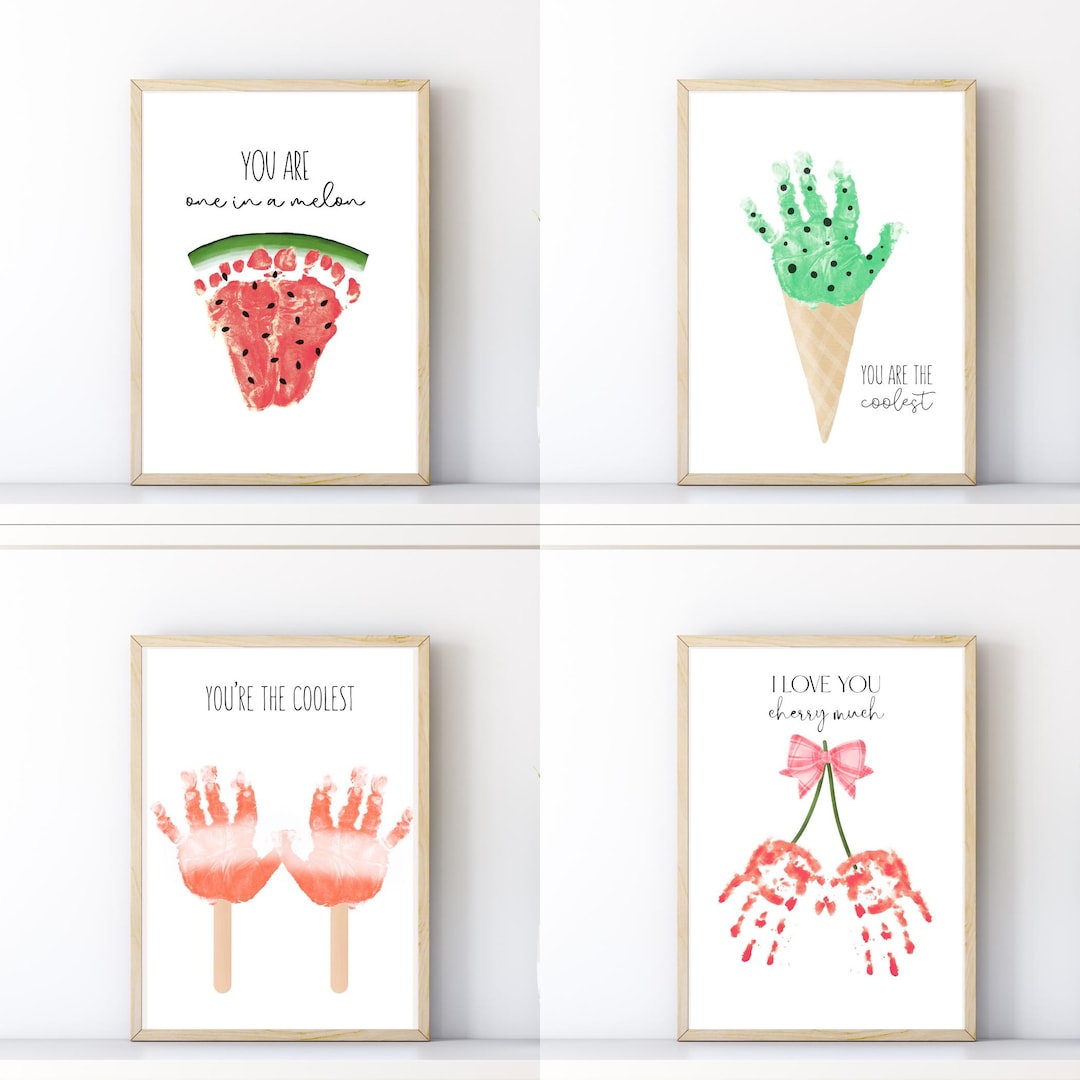 Summer Handprint Craft Bundle, You're the Coolest Ice Cream Handprint ...