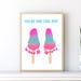 Popsicle Fathers Day Handprint Art, One Cool Pop Baby Footprint Art ...