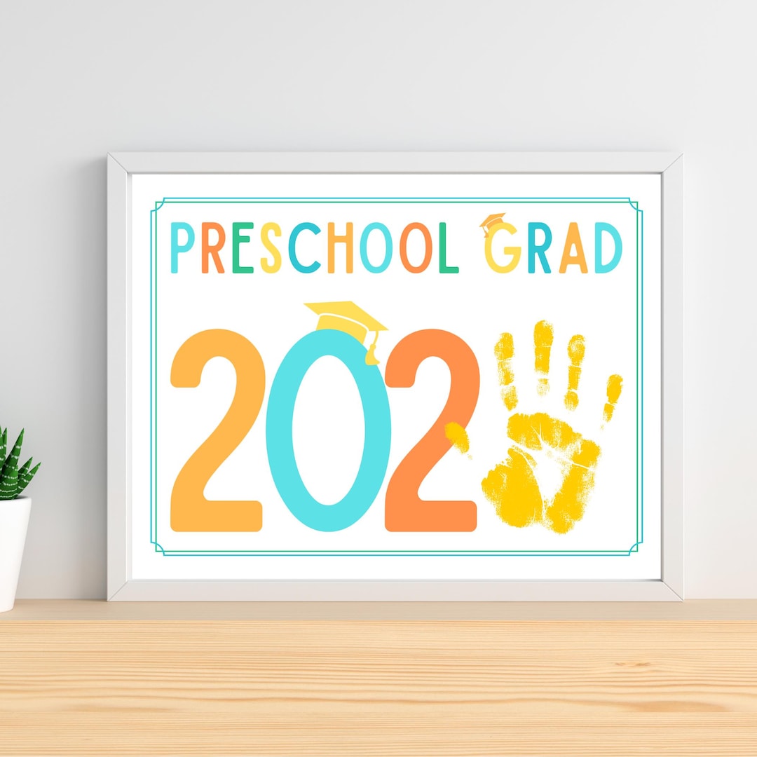 2025 Pre K Graduation Handprint Art, Preschool Graduation Handprint ...