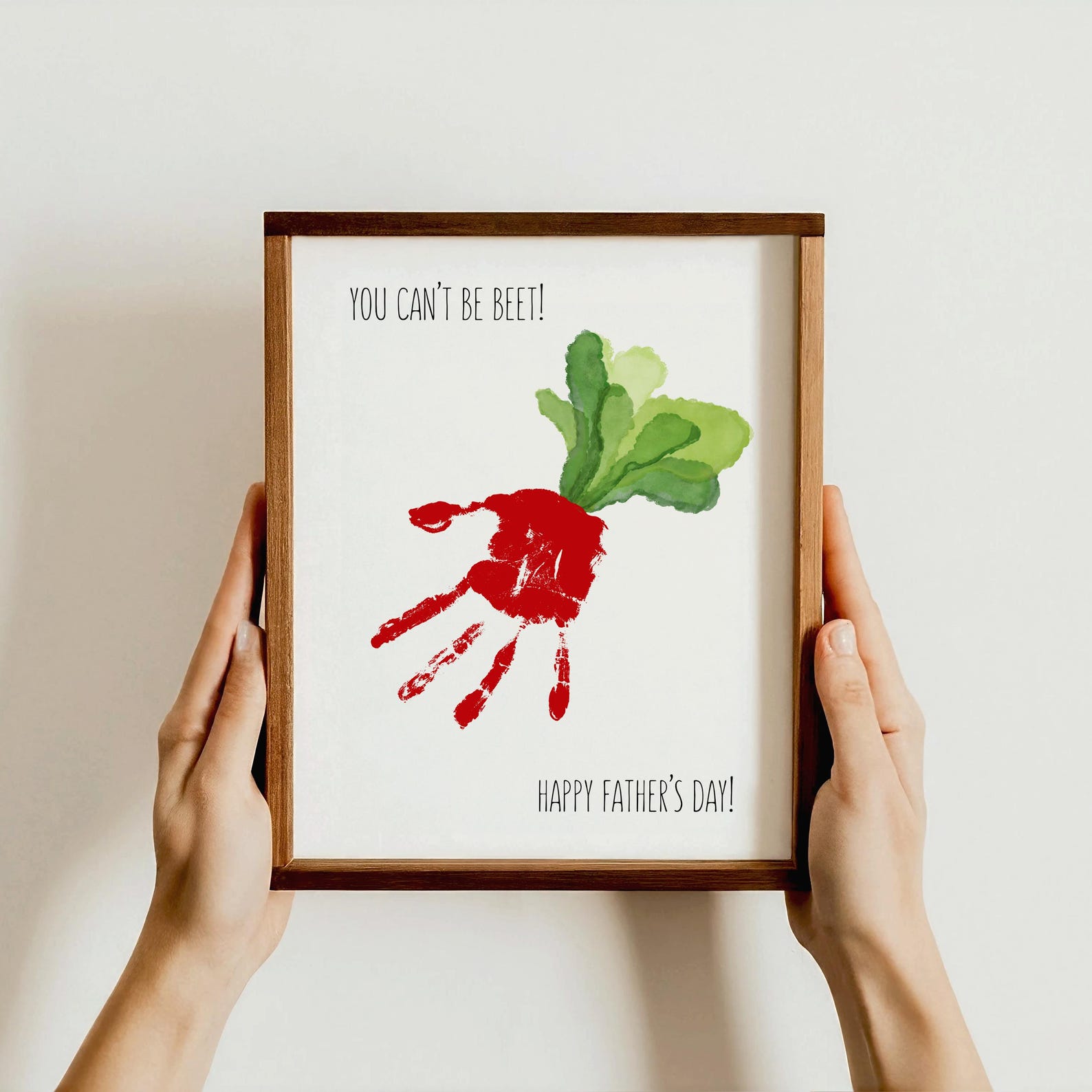 You Can't Be Beet Handprint Art Craft DIY, Fathers Day Printable ...